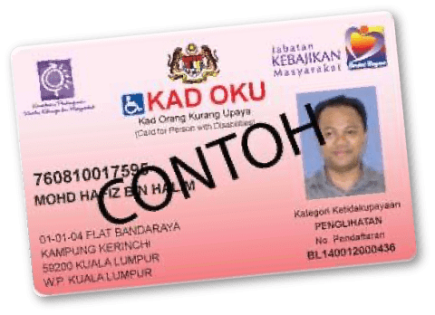 The OKU Card – Registration | MARF